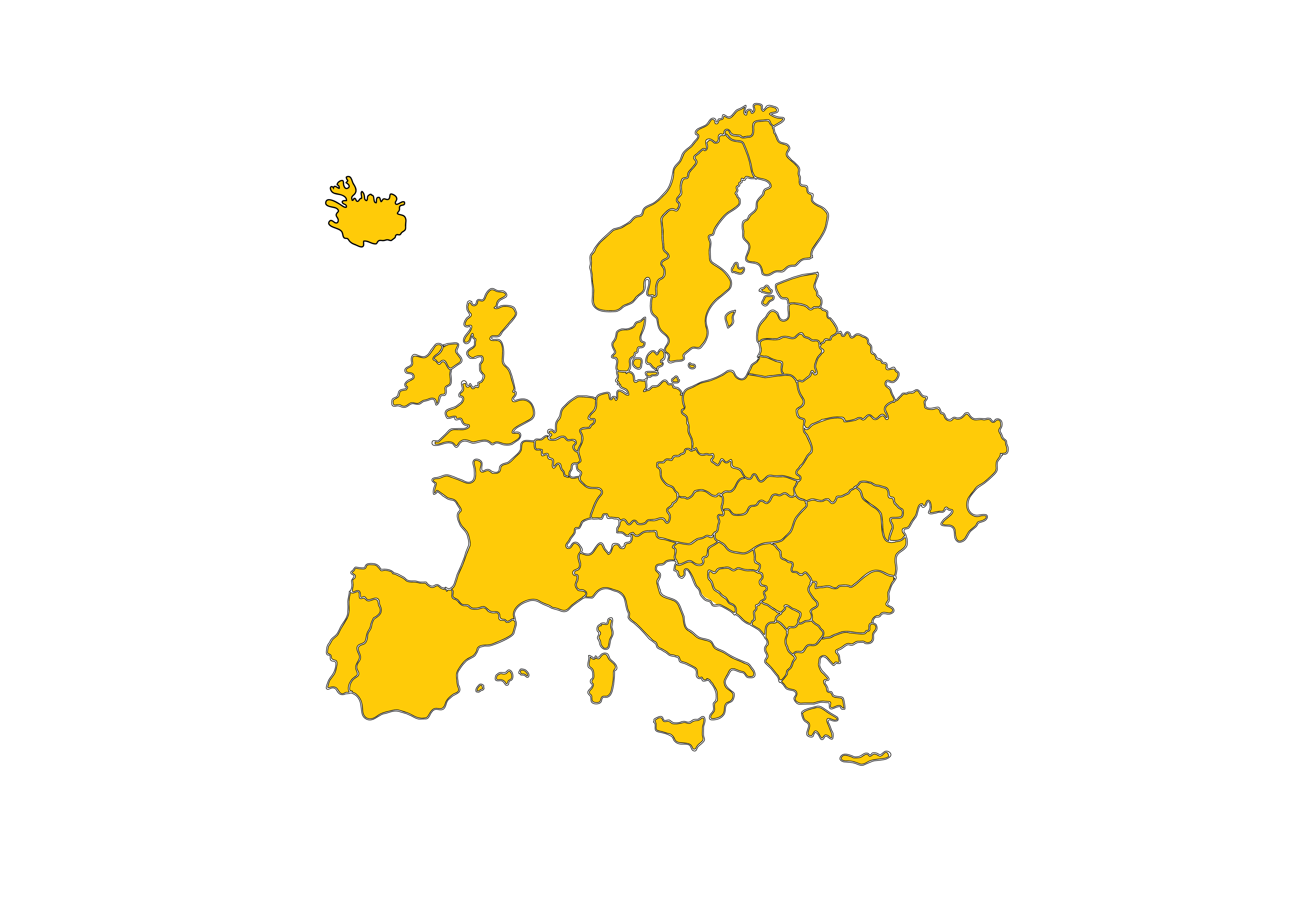 Kaart Europa / P2F2 - Pleinplakkers