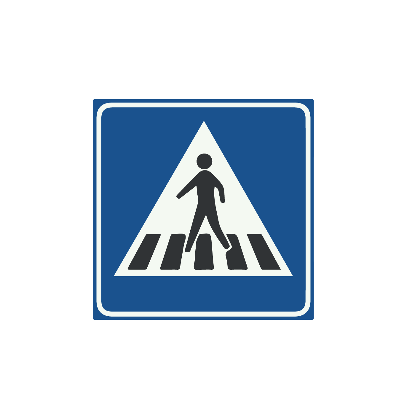 Zebrapad bord / V1B8 - Pleinplakkers